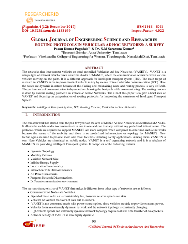 Routing Protocols In Vehicular Ad Hoc Networks A Survey