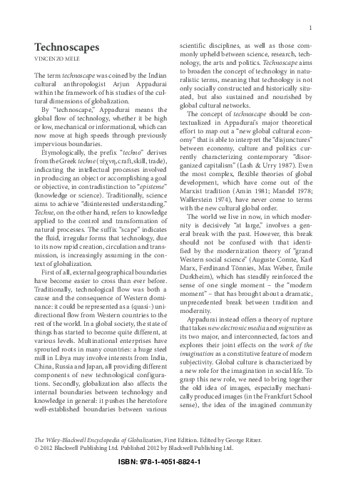 (PDF) Technoscapes