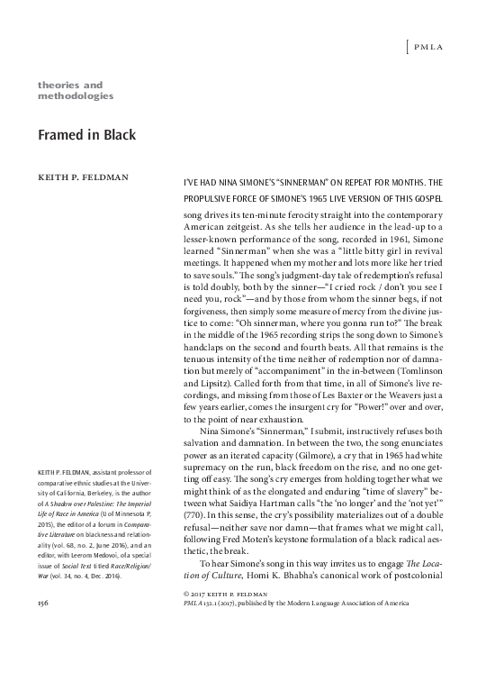 (PDF) Framed in Black