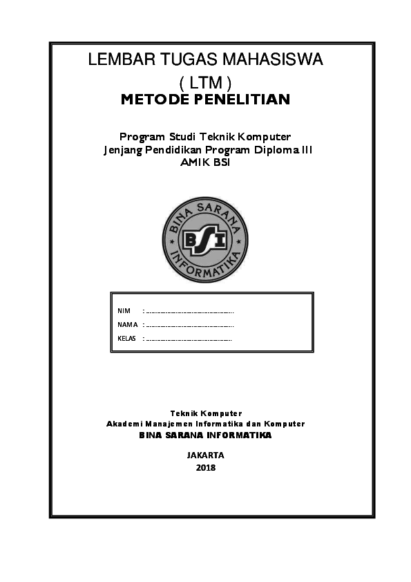 (PDF) LEMBAR TUGAS MAHASISWA ( LTM | mugiwara pirates - Academia.edu