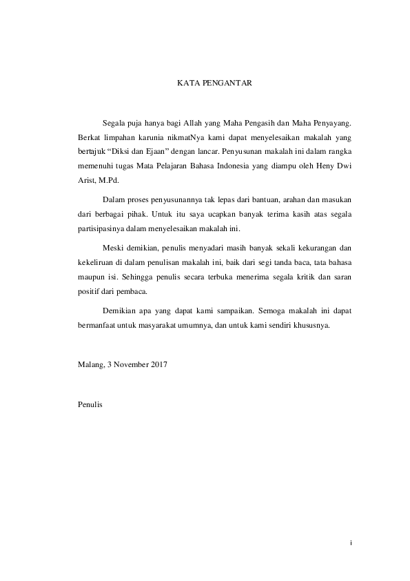 (DOC) Daftar isi makalah bindo