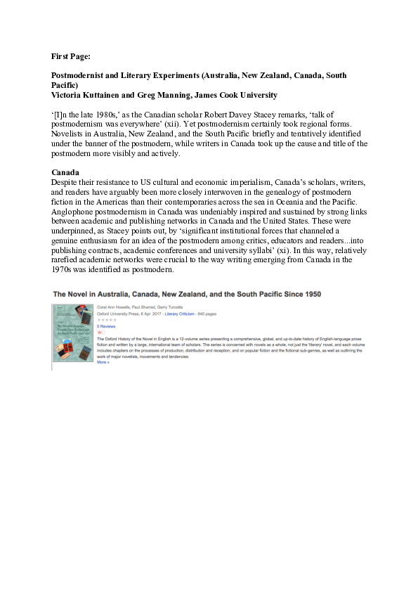 (PDF) Settler Stories: Postcolonial Short Fiction