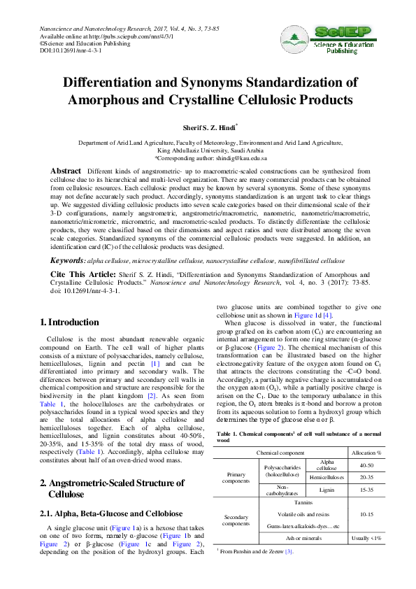 (PDF) Differentiation and Synonyms Standardization of Amorphous and ...