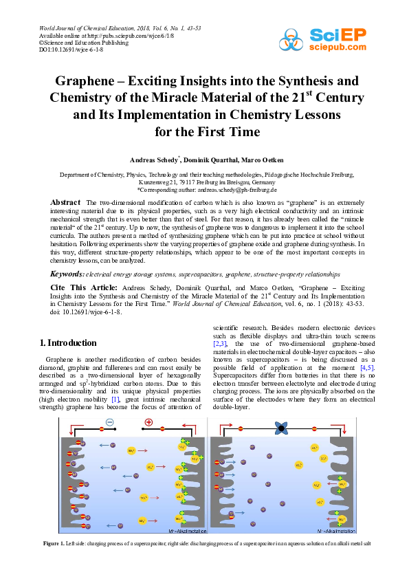 (PDF) Graphene – Exciting Insights into the Synthesis and Chemistry of ...