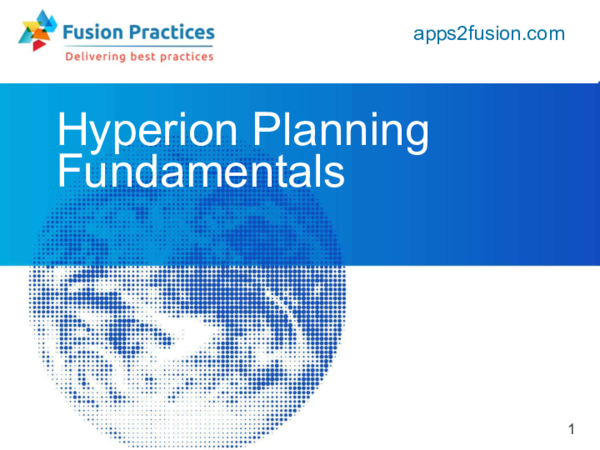 (PDF) Hyperion Planning Fundamentals