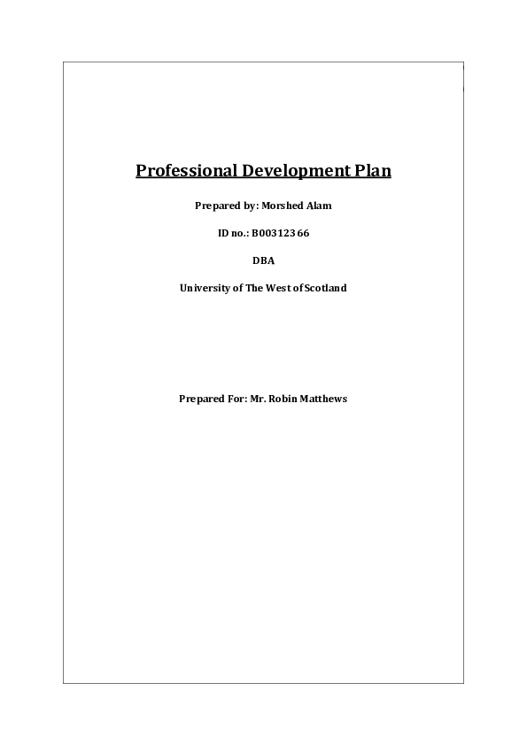 (DOC) Personal Development Plan