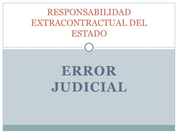(PPT) Exposicion Error Judicial