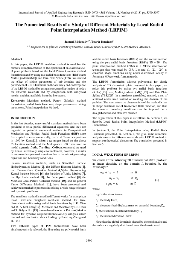 (PDF) Numerical solution of the Allen-Cahn equation by using "shifted" surface spline radial ...