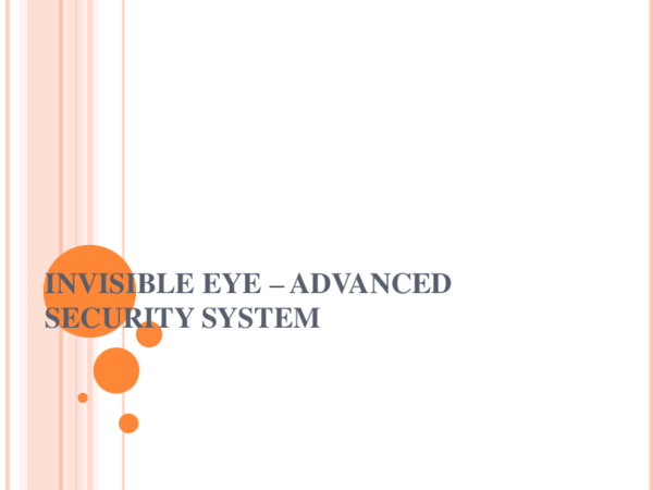 (PDF) INVISIBLE EYE – ADVANCED SECURITY SYSTEM