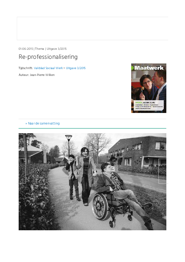 (PDF) Re professionalisering JP Wilken Maatwerk 2015 | Jean Pierre ...