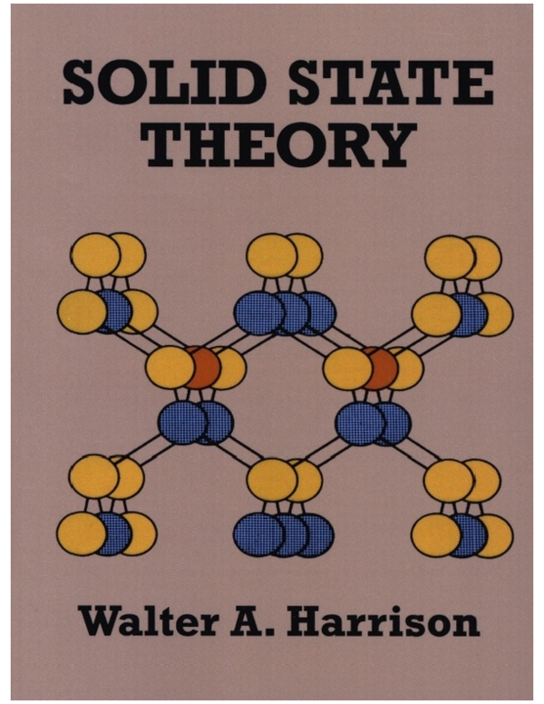(PDF) (dover books on physics) walter a. harrison solid state theory dover publications (1980)