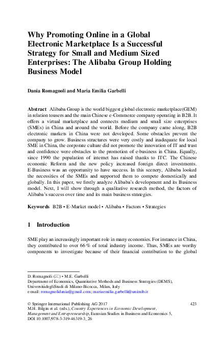 (PDF) Why Promoting Online in a Global Electronic Marketplace Is a ...