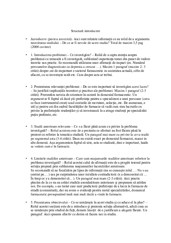(DOC) Structura introducere