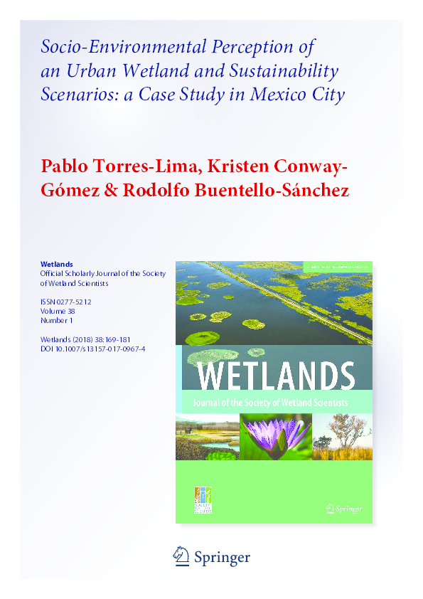 (PDF) Socio-Environmental Perception of an Urban Wetland and Sustainability Scenarios: a Case ...