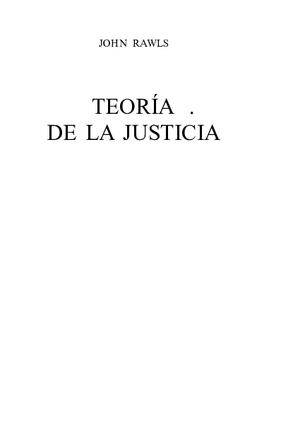(PDF) John rawls - teoria de la justicia