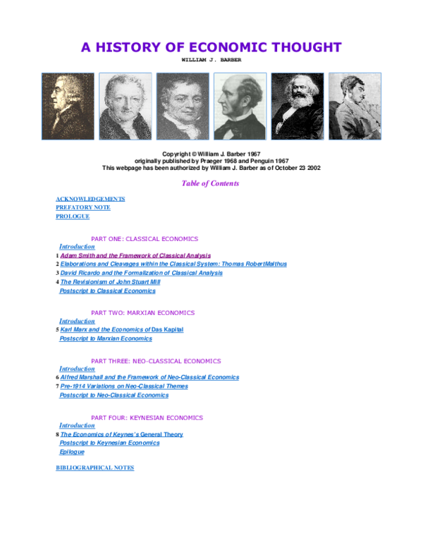 (PDF) A HISTORY OF ECONOMIC THOUGHT