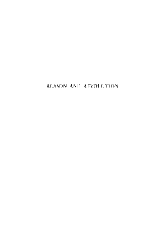 (PDF) REASON AND REVOLUTION