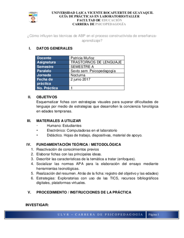 (DOC) Formato guía prácticas laboratorios 31 mayo.docx | Patricia Muñoz Verdezoto - Academia.edu