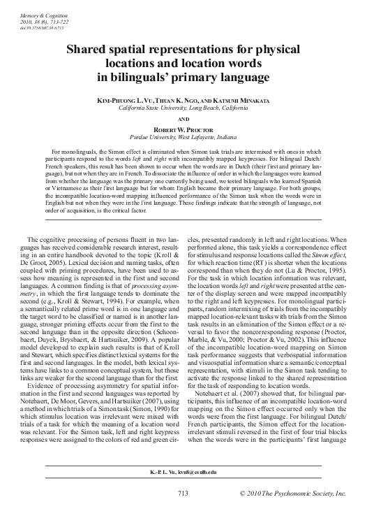 (PDF) Shared spatial representations for physical locations and location words in bilinguals ...