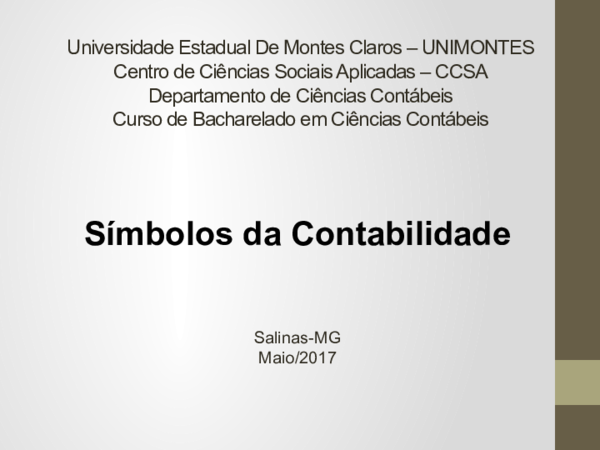 (PPT) Slide Simbolos da Contabilidade