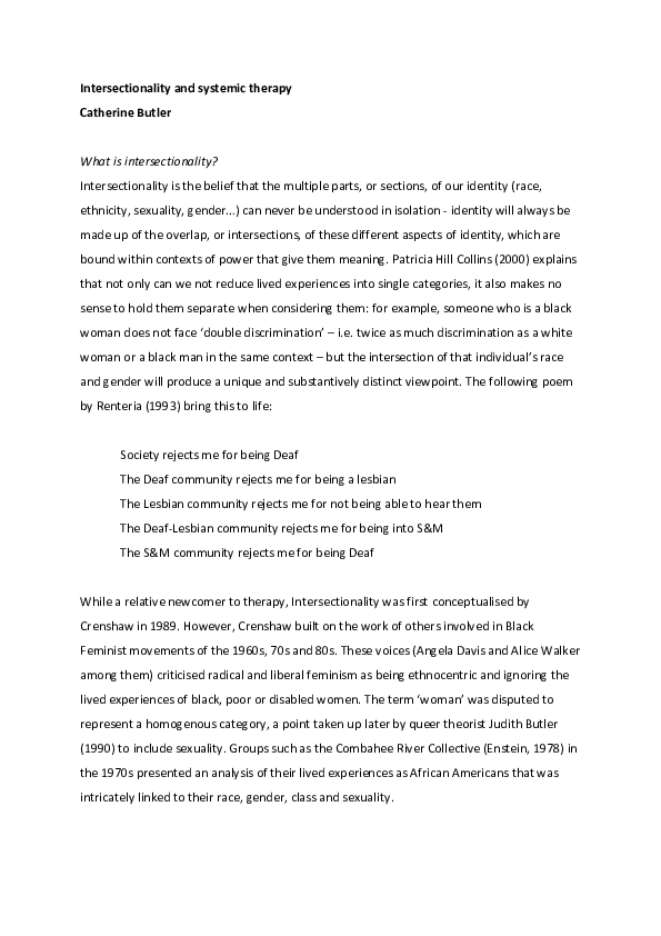 (DOC) Intersectionality and systemic therapy