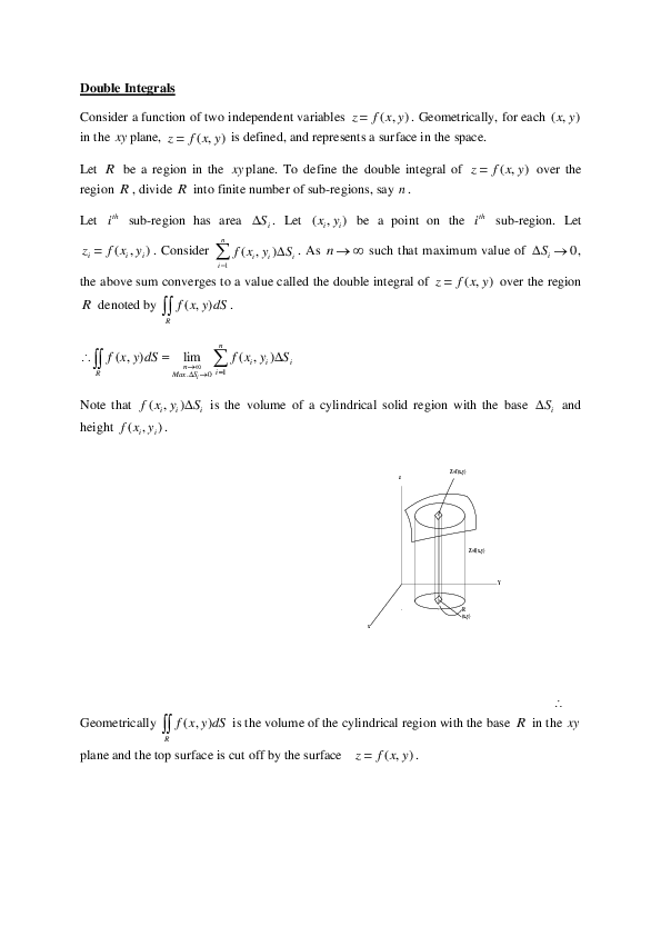 (PDF) Multiple Integrals