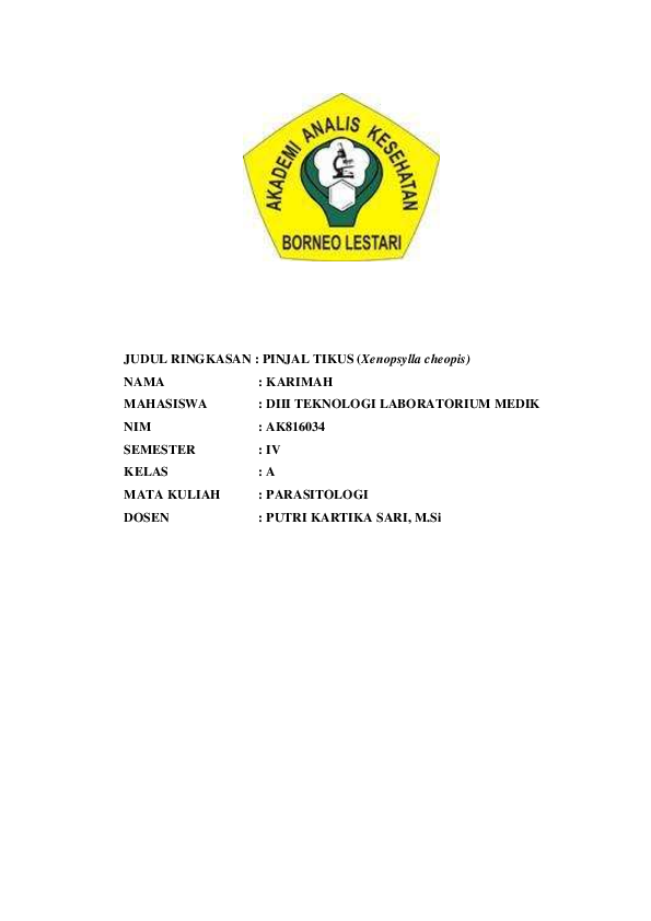 (PDF) Pinjal tikus (Xenopsylla cheopis)
