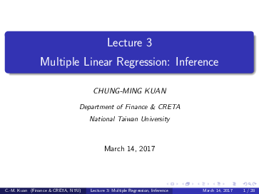 (PDF) Lecture 3 Multiple Linear Regression: Inference | 皓平 王 - Academia.edu