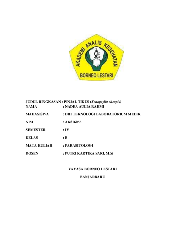 (PDF) Pinjal Tikus Xenopsylla cheopis