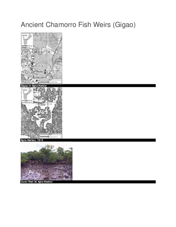 (PDF) Ancient Chamorro Fish Weirs (Gigao) Gigao in Apra Harbor Apra ...