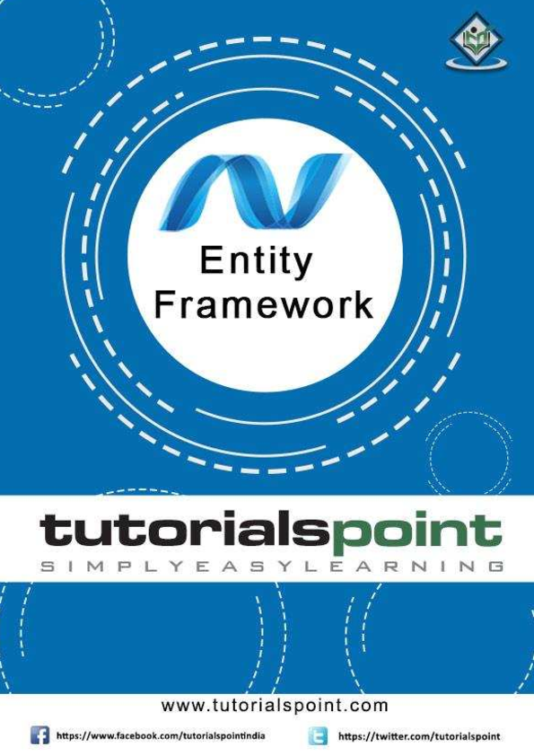 Pdf Entity Framework Tutorial