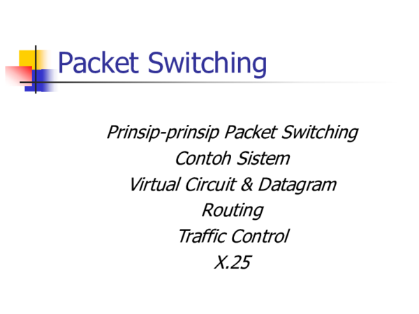 (PPT) Packet Switching.ppt