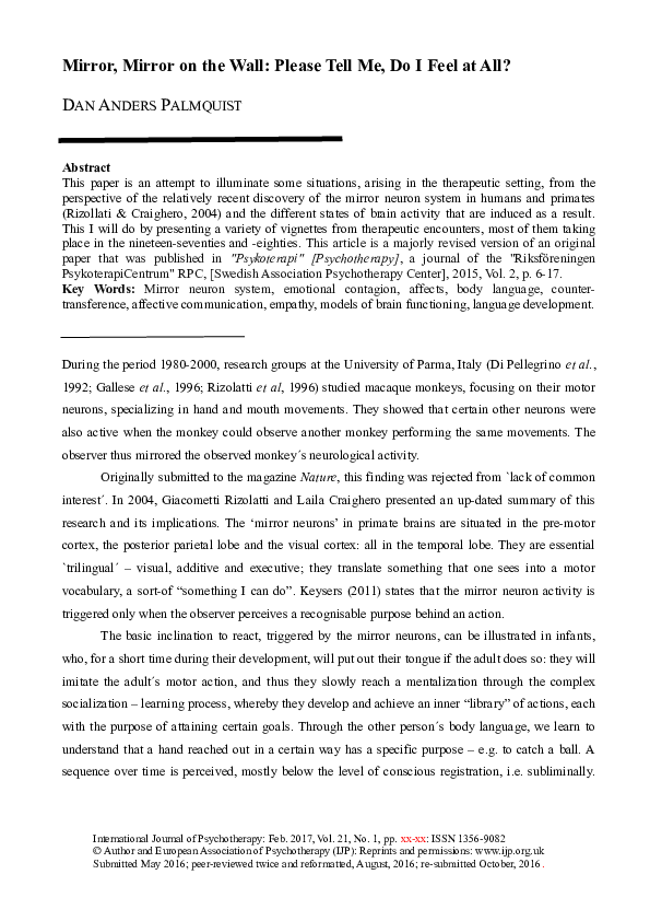 (DOC) (194) Mirror Neurones Palmquist (3) | Dan Anders Palmquist ...