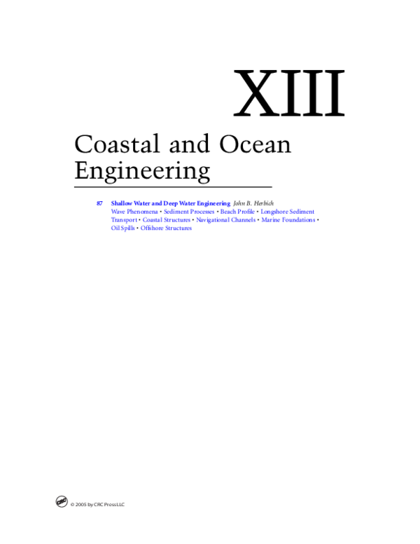 (PDF) Coastal and Ocean Engineering