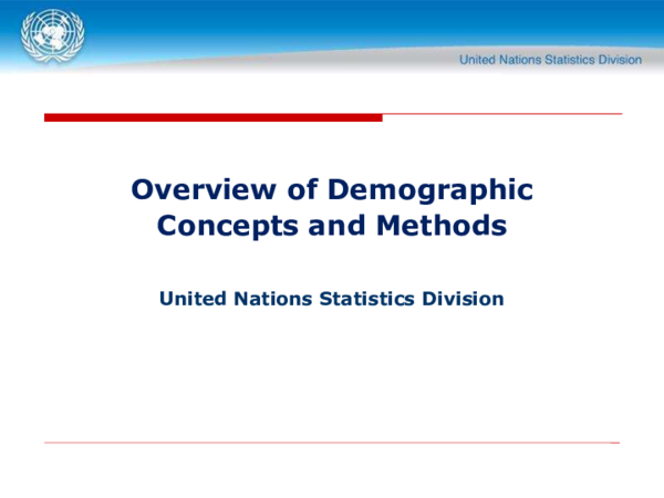 (PDF) Overview of Demographic Concepts and Methods