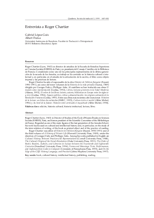 (PDF) Roger Chartier