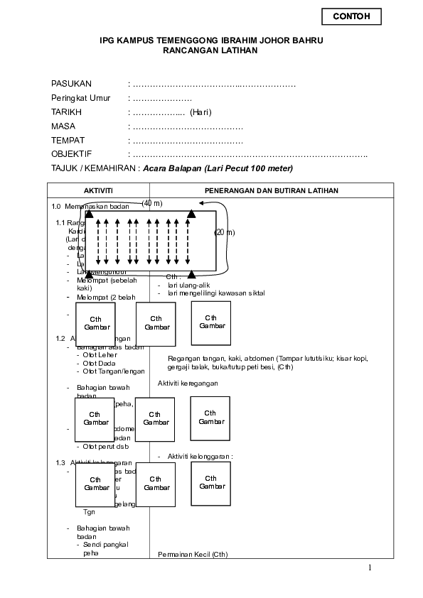 (DOC) Format folio Olahraga-L Pecut Fasa Larian
