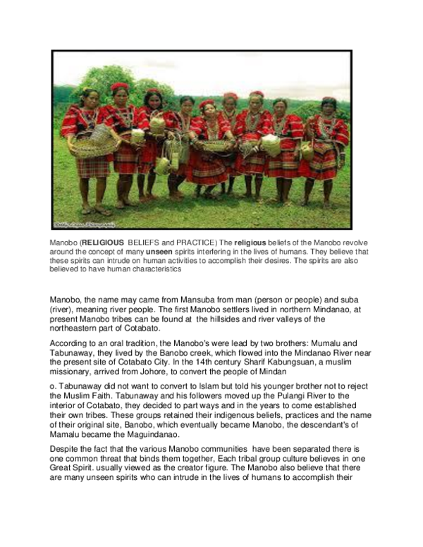 (DOC) Manobo
