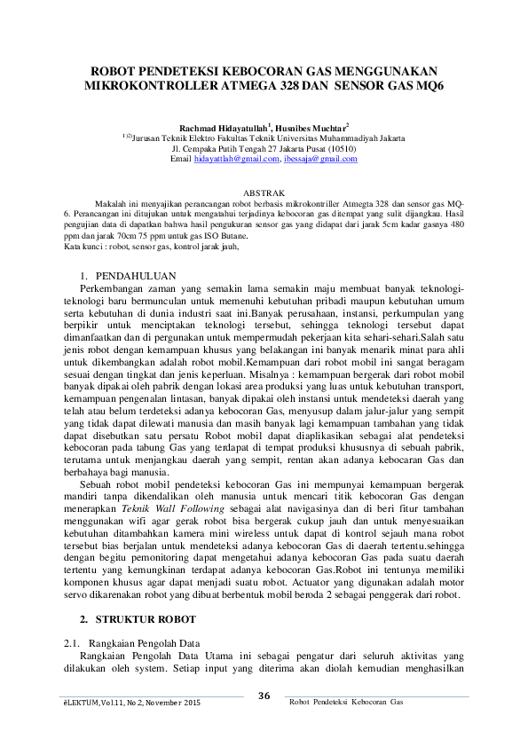 (PDF) ROBOT PENDETEKSI KEBOCORAN GAS MENGGUNAKAN MIKROKONTROLLER ATMEGA ...