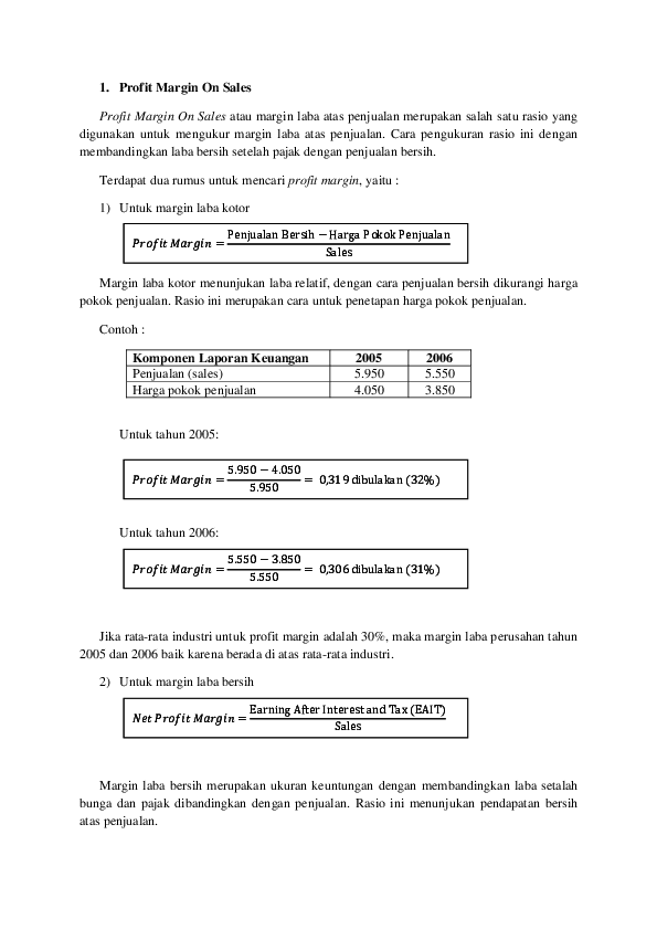 Rumus Profit Margin Cara Menghitung Margin Keuntungan Dan Kalkulator