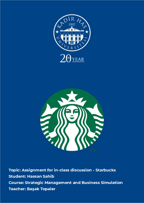 (PDF) Starbucks Core Competencies - Discussion Topic