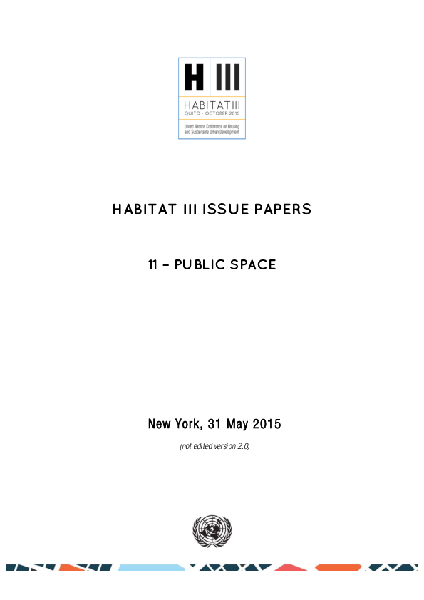(PDF) HABITAT III ISSUE PAPERS