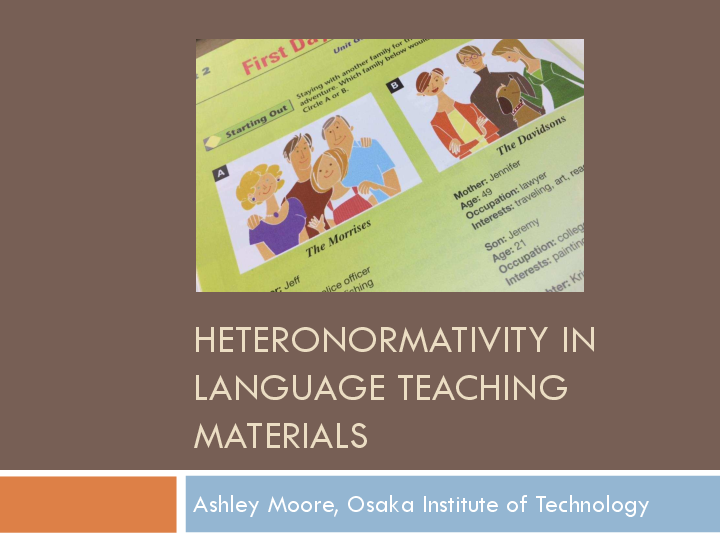 (PDF) HETERONORMATIVITY IN LANGUAGE TEACHING MATERIALS