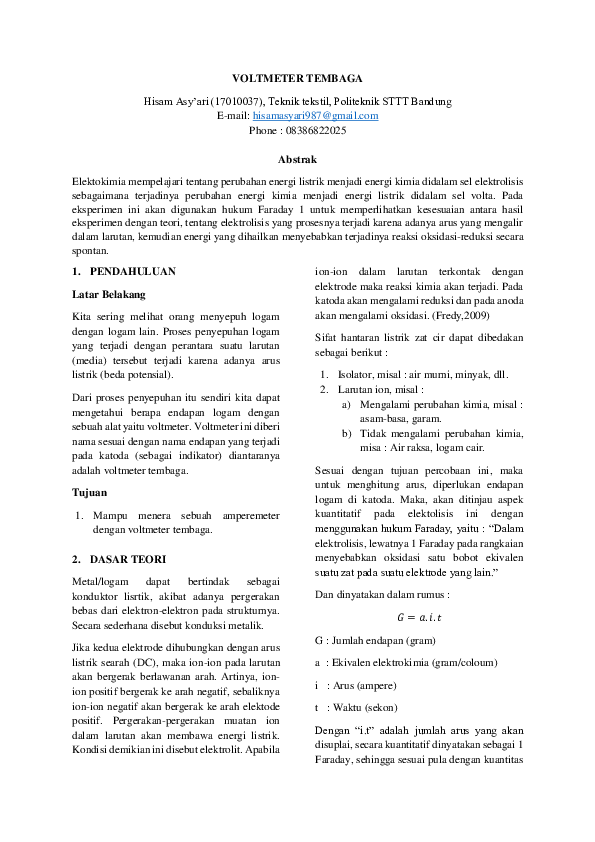 (DOC) Hisyam VOLTMETER TEMBAGA PRINT