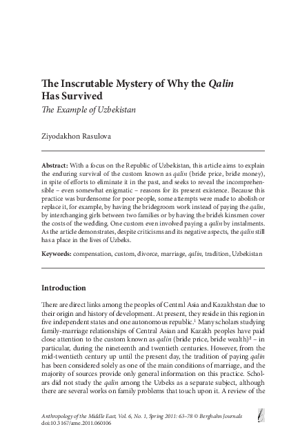 (PDF) The Inscrutable Mystery of Why the Qalin Has Survived (The ...