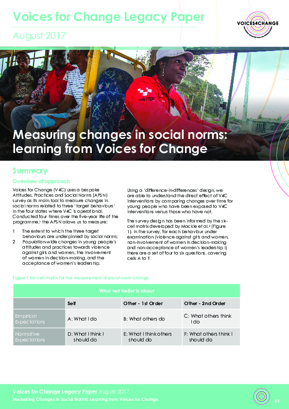(PDF) Measuring Changes in Social Norms: Learning from Voices for Change