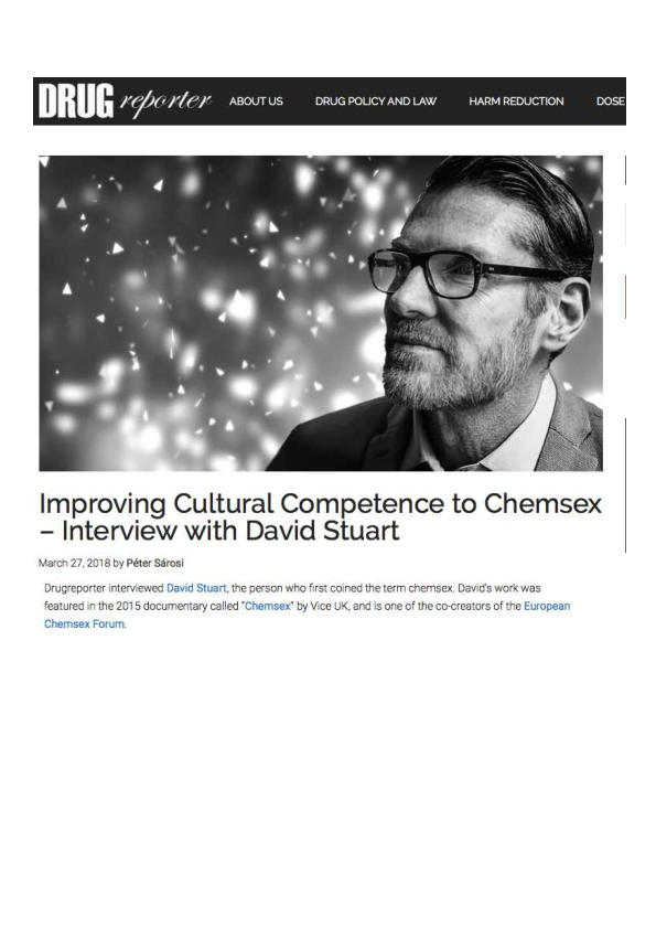 (PDF) Improving Cultural Competence to Chemsex Interview with David ...