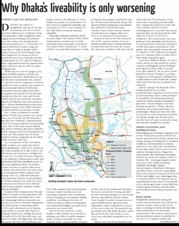 (PDF) Why Dhaka's liveability is only worsening