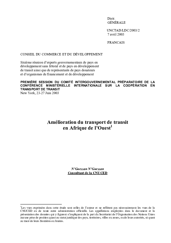 (PDF) Transport de transit