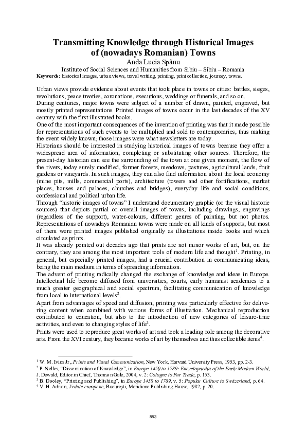 (PDF) Transmitting Knowledge through Historical Images of (nowadays ...